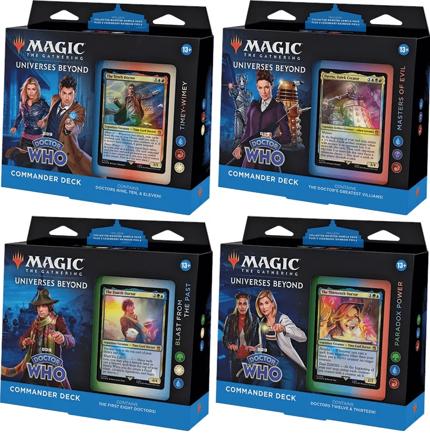 MTG Doctor Who -Set of 4- Commander Decks – Flipside Gaming