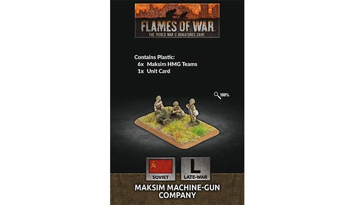 Soviet Maksim MachineGun Company x6 Guns – Flipside Gaming