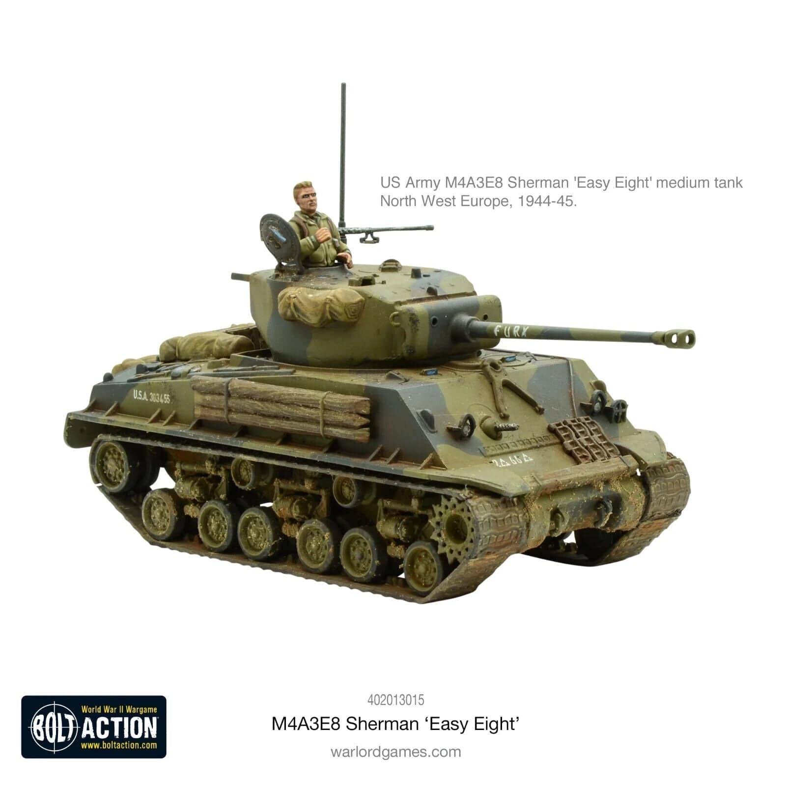 US M4A3E8 Sherman Easy Eight Bolt Action – Flipside Gaming